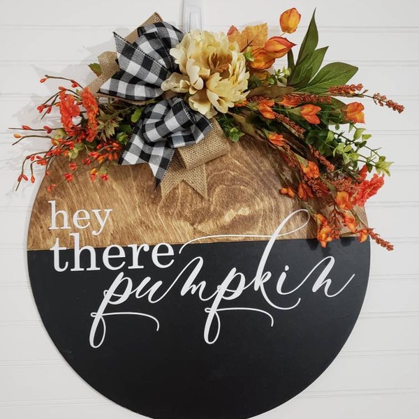 Wooden Pumpkin Sign - Etsy