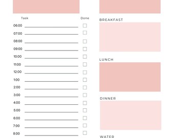 Daily Planner Instant Download Printable Productivity - Etsy