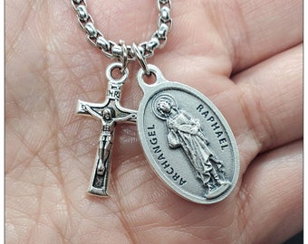St Raphael Necklace - Etsy
