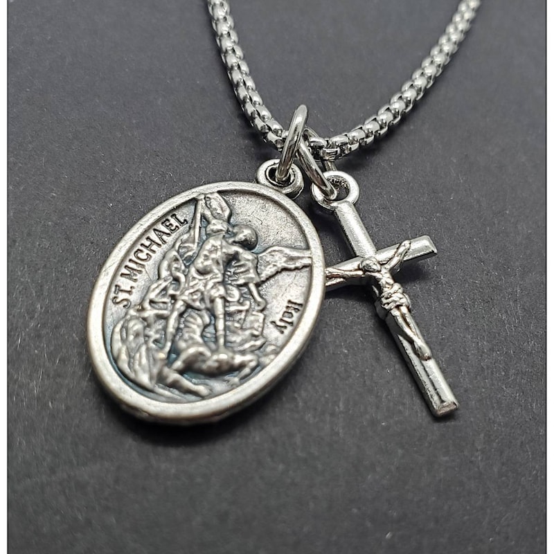 Saint Charm Necklace - Etsy