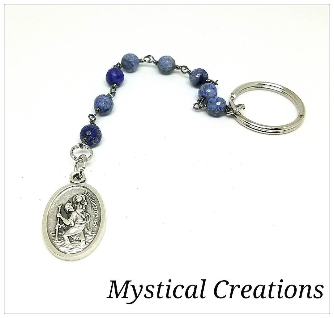 St. Christopher Keychain. Catholic Keychain Saint Christopher Patron ...