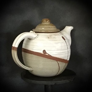 Handmade Stoneware Two Tone Teapot 8 Cup Capacity 8 Inches Tall by 8 ...