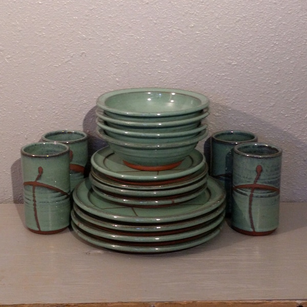 Green Dinnerware - Etsy