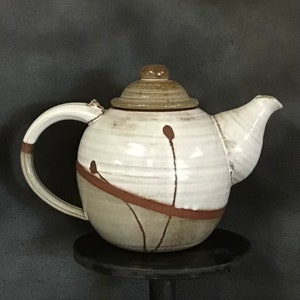 Handmade Stoneware Two Tone Teapot 8 Cup Capacity 8 Inches Tall by 8 ...