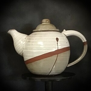 Handmade Stoneware Two Tone Teapot 8 Cup Capacity 8 Inches Tall by 8 ...