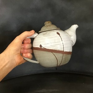 Handmade Stoneware Two Tone Teapot 8 Cup Capacity 8 Inches Tall by 8 ...
