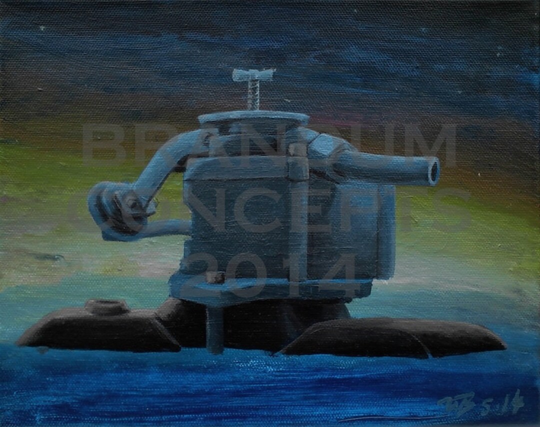 Carburetor, an Original Acrylic on Canvas Painting 8x10 / Carb, Fuel ...