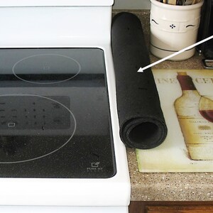 Custom-sized Stove Mat Protector for Glass Cook Tops (when Burners Not ...