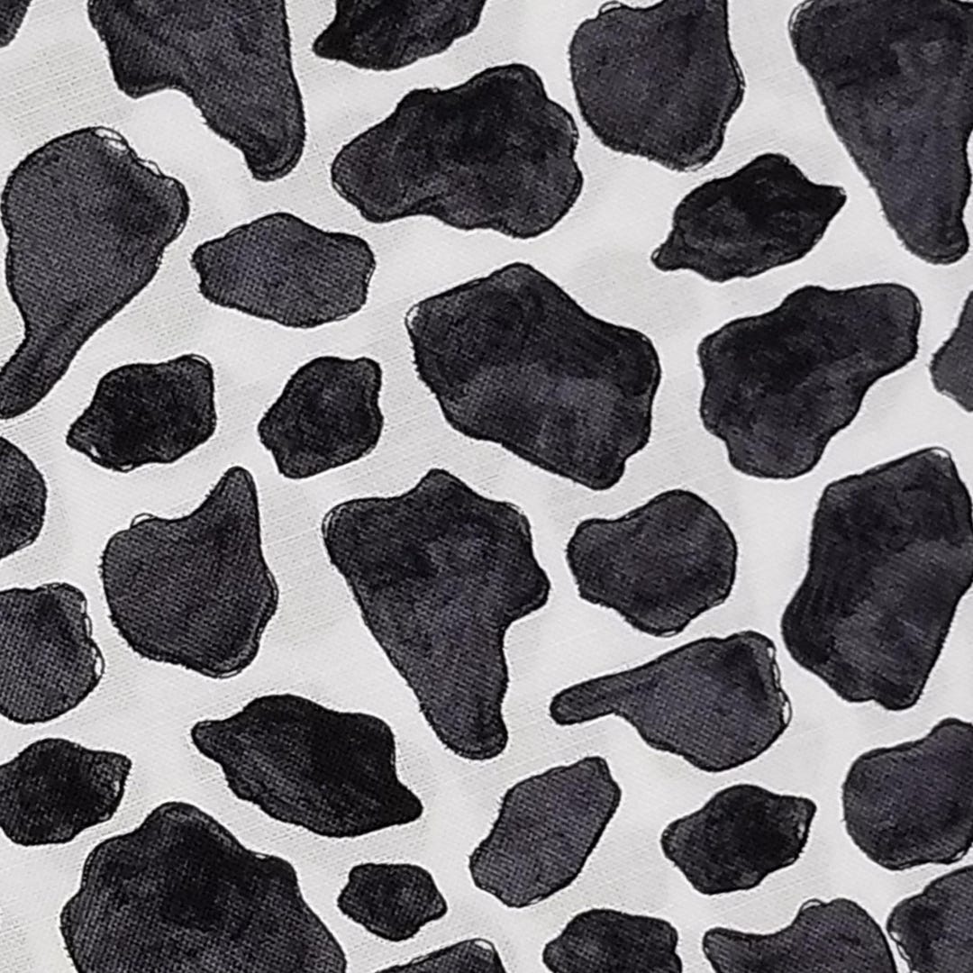 Black and White Cow Spots, 100% Cotton Fabric, Sold by the Yard - Etsy