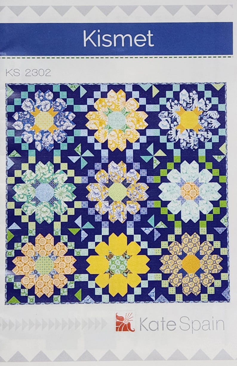 Kismet Throw Quilt Kit by Kate Spain, 61" Square, Moda Fabrics Included ...