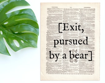 Exit Pursued by A Bear shakespeare 9oz Soy Candle - Etsy