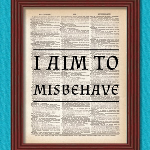 Aim to Misbehave - Etsy