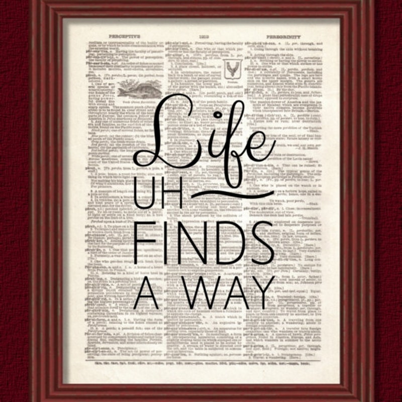 Life Uh Finds a Way - Etsy