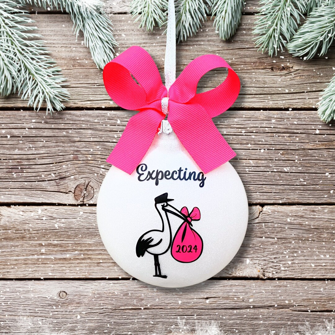 Expecting Ornament, Baby Shower Gift, Expecting Parents Gift, Expecting ...