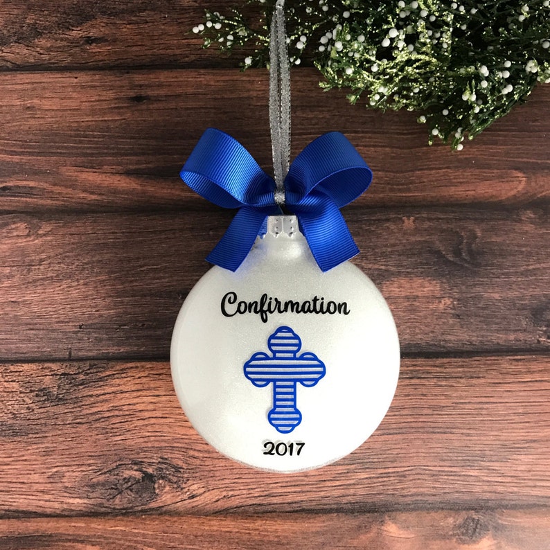 Confirmation Gift Boy Confirmation Ornament Catholic | Etsy