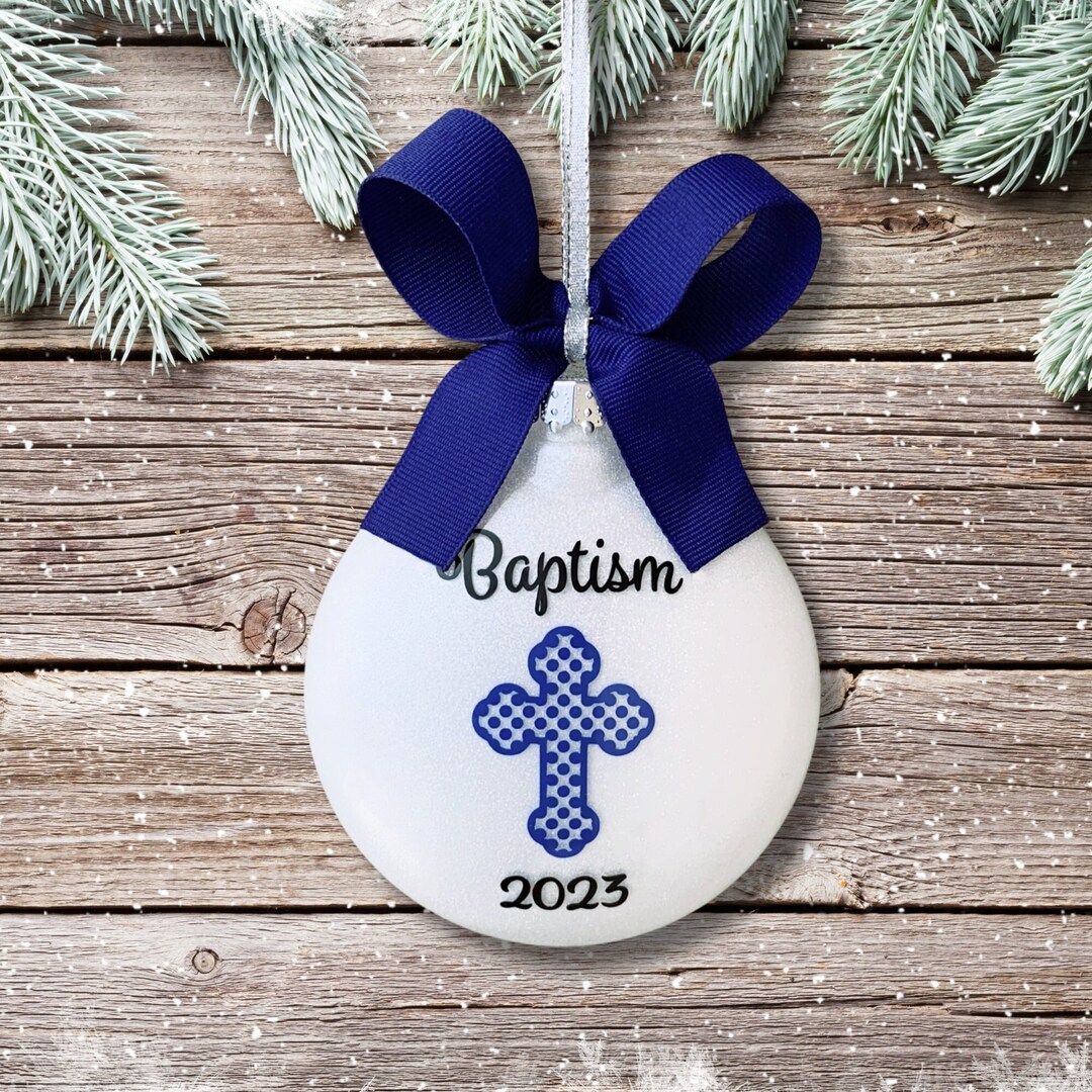 Personalized Baptism Gift Boy, Baptism Ornament, Boy Baptism Gift for ...