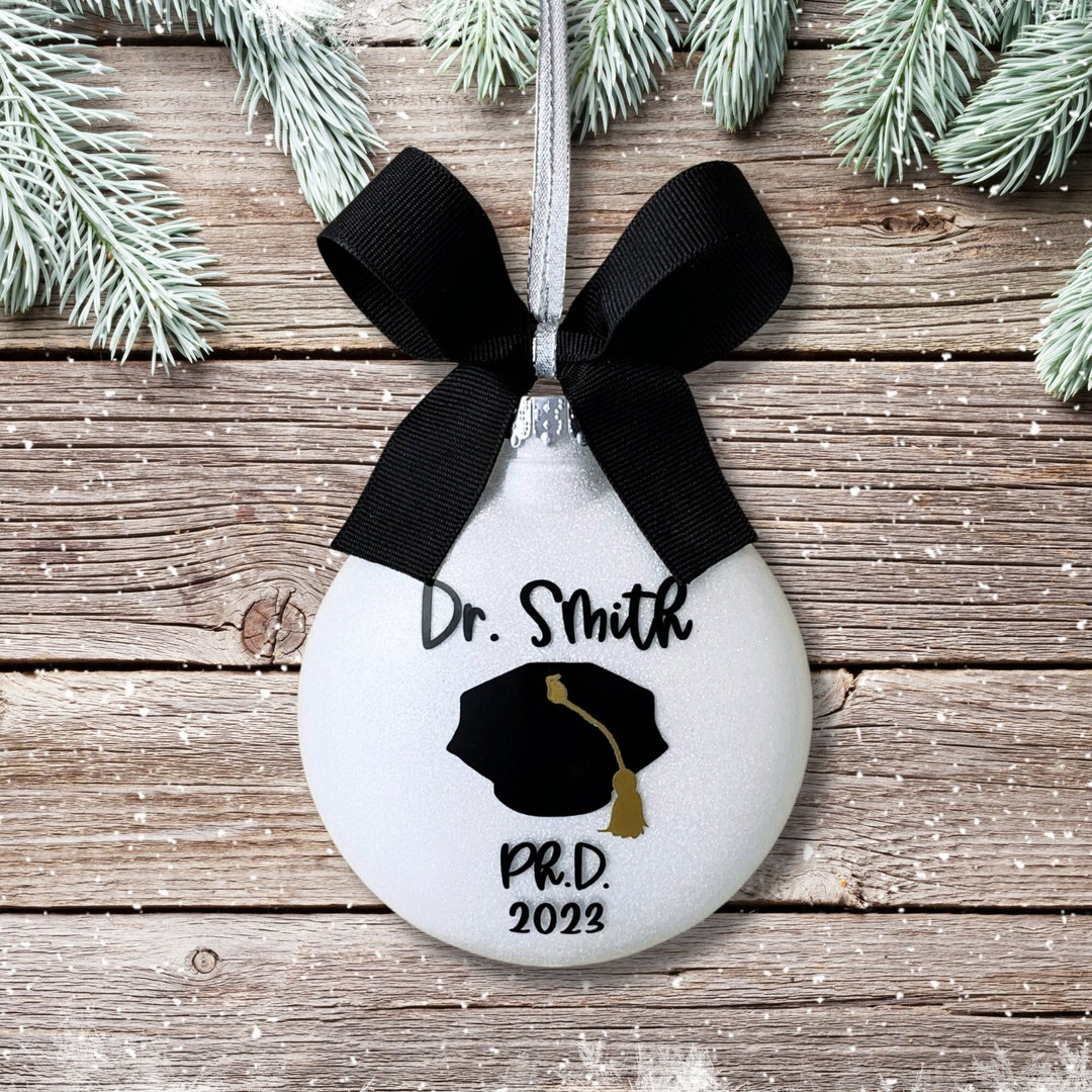Personalized Phd Ornament, Phd Graduation Gift for Her, Phd Gift ...