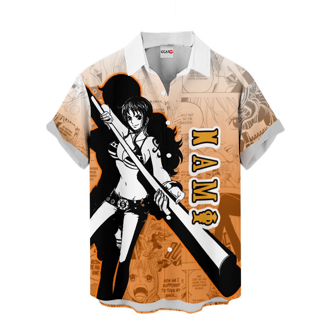 Nami Hawaiian Shirts Manga Style - Etsy