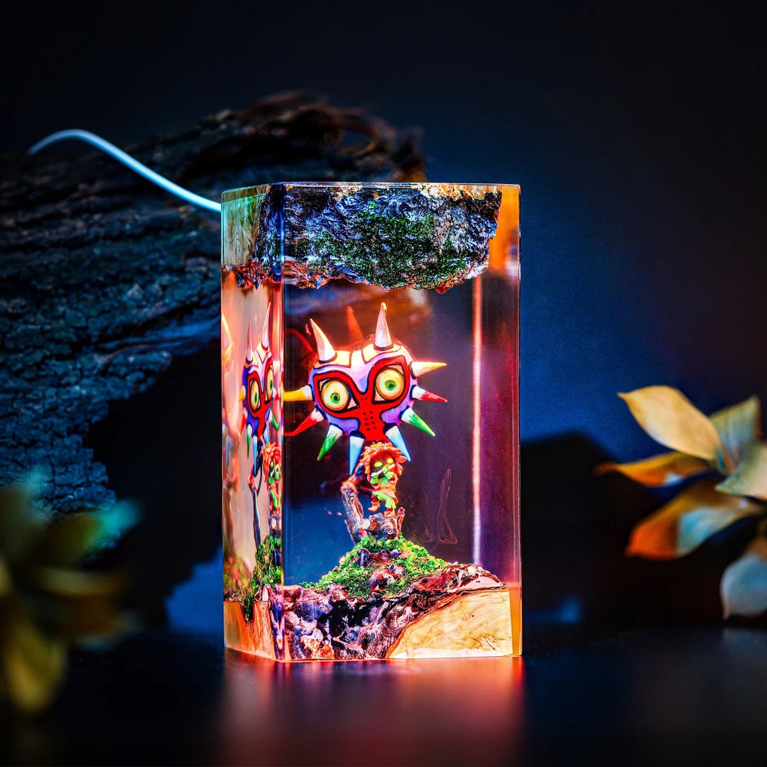 Majora Mask Night Lamp, Zelda Night Light, Master Sword Zelda Figure ...