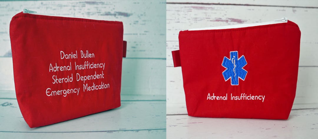 Personalized Medical Alert Pouch: Room for Epipen, Inhaler, Auto ...