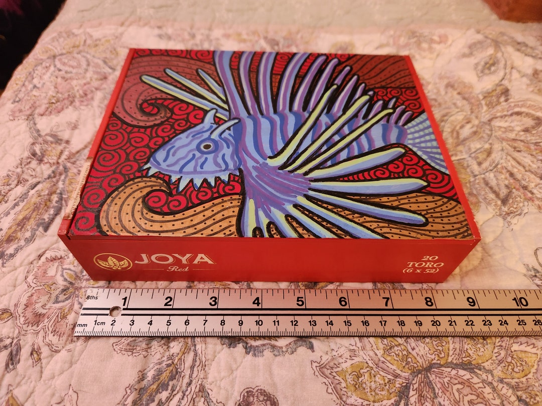 Beautiful Hand Painted Cigar Box - Etsy