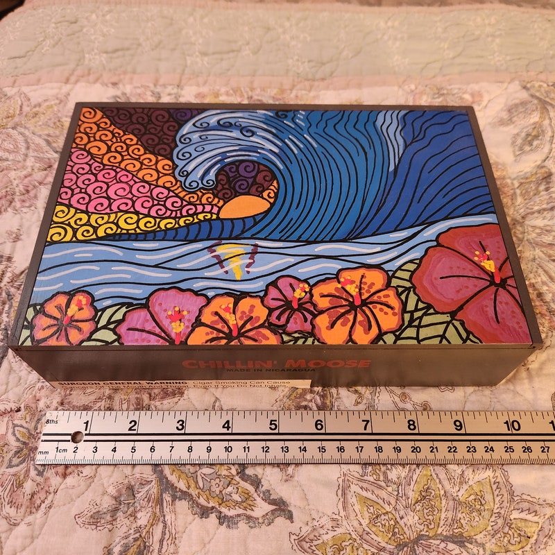 Painted Cigar Box - Etsy