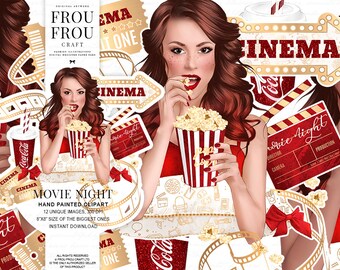 Movie Clip Art | Etsy