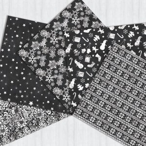 Chalkboard Christmas Digital Paper Pack Instant Download Blackboard ...
