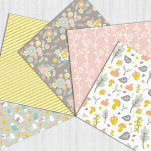 Baby Digital Paper, Printable Paper, Pastel Digital Paper, Soft Colors ...