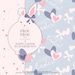 Easter Paper Pack, Spring Digital Patterns, Cute Bunny Fabric Printable ...