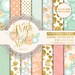 Bakery Digital Scrapbook Page Kit, Boho Flower Paper Pack, Bridal Album ...