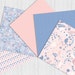Rose Quartz Serenity Digital Paper Pack Pink Blue Valentine Heart ...