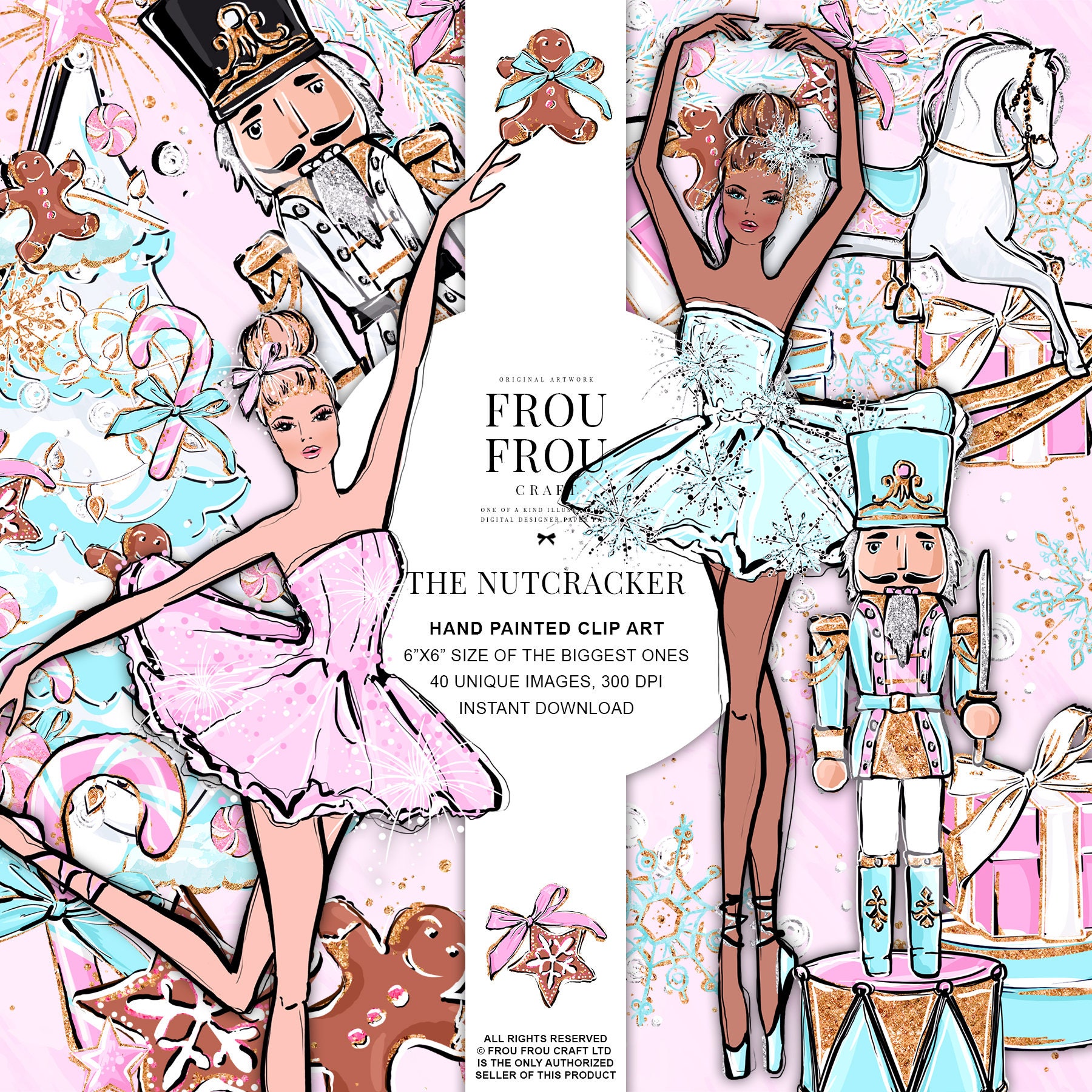 Nutcracker Ballet Characters Paintings