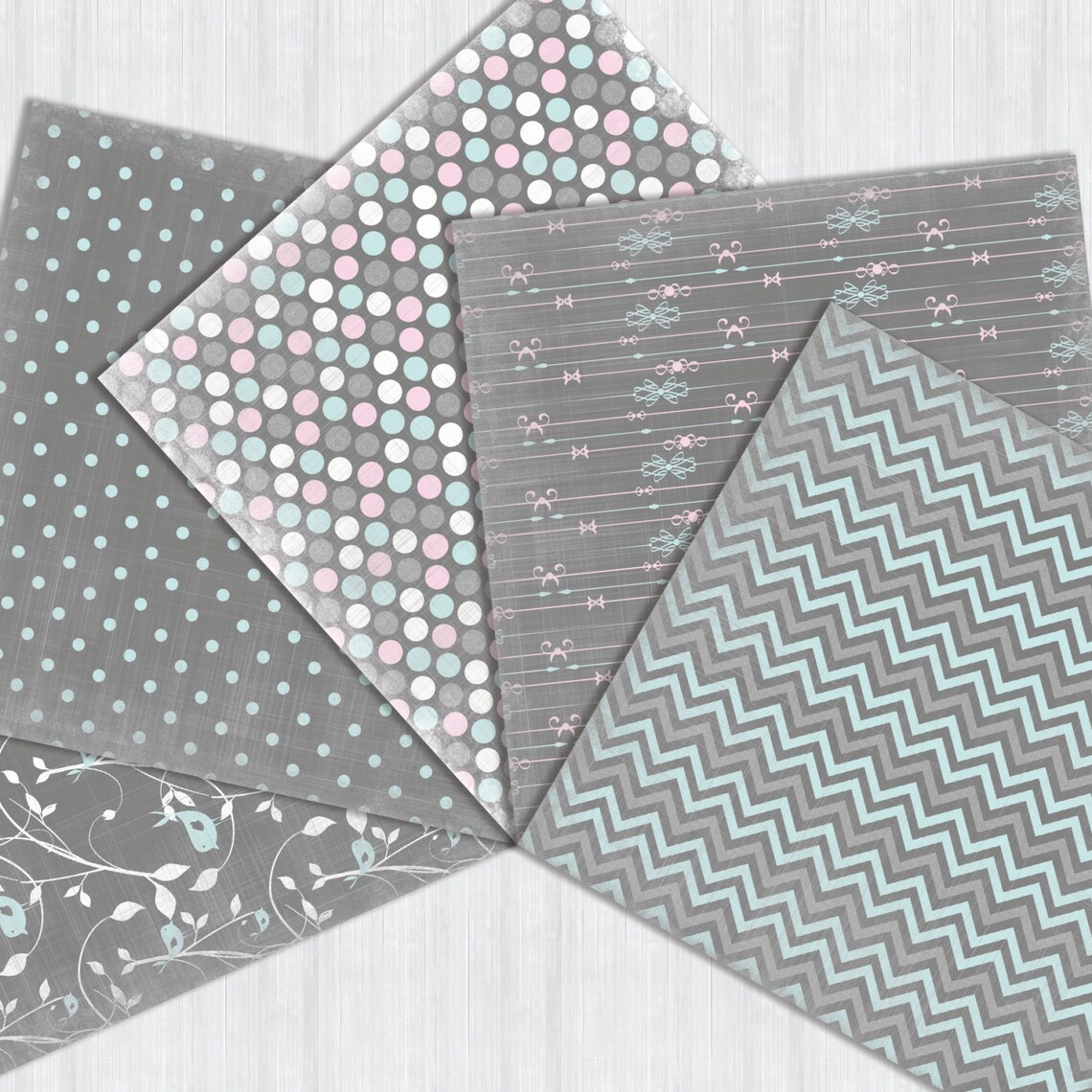 Birds Digital Paper Pack Instant Download Pattern Peony Pink - Etsy