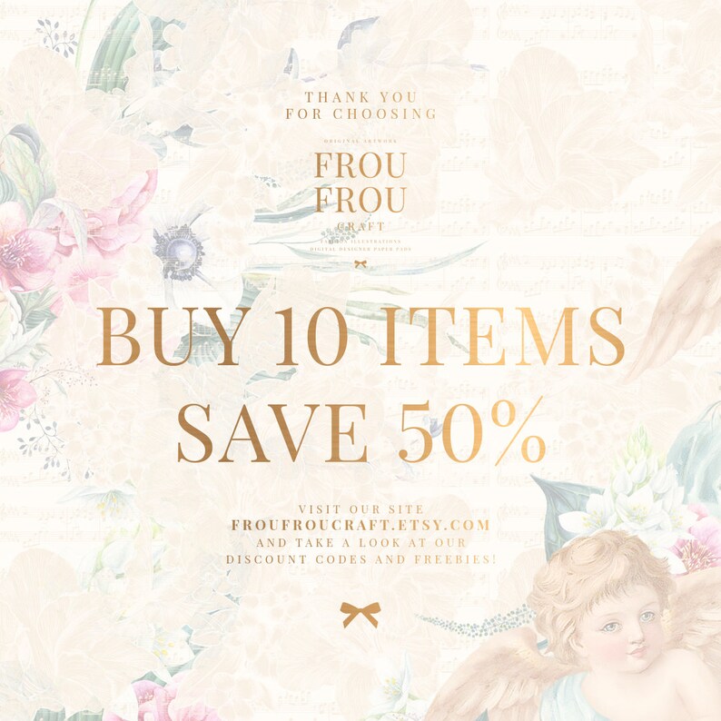 Baby Paper Pack Angels Digital Designer Paper Pad Nursery - Etsy