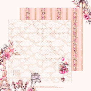 Paris Paper Pack Valentine Love Planner Stickers Cute Puppy Designer ...