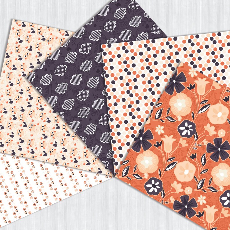 Cute Baby Owl Digital Paper Pack Seamless Patterns Instant - Etsy
