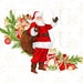 Christmas Clipart Watercolor Christmas Clip Art Santa Graphics - Etsy