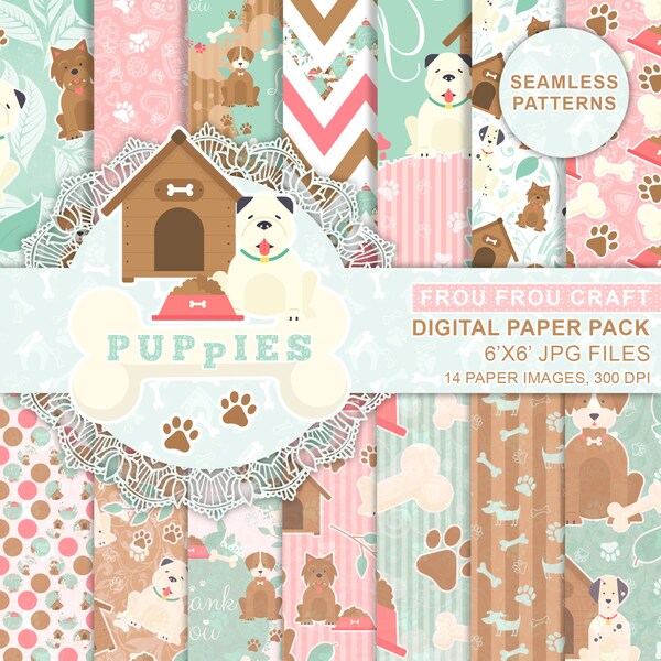 Pet Digital Paper - Etsy