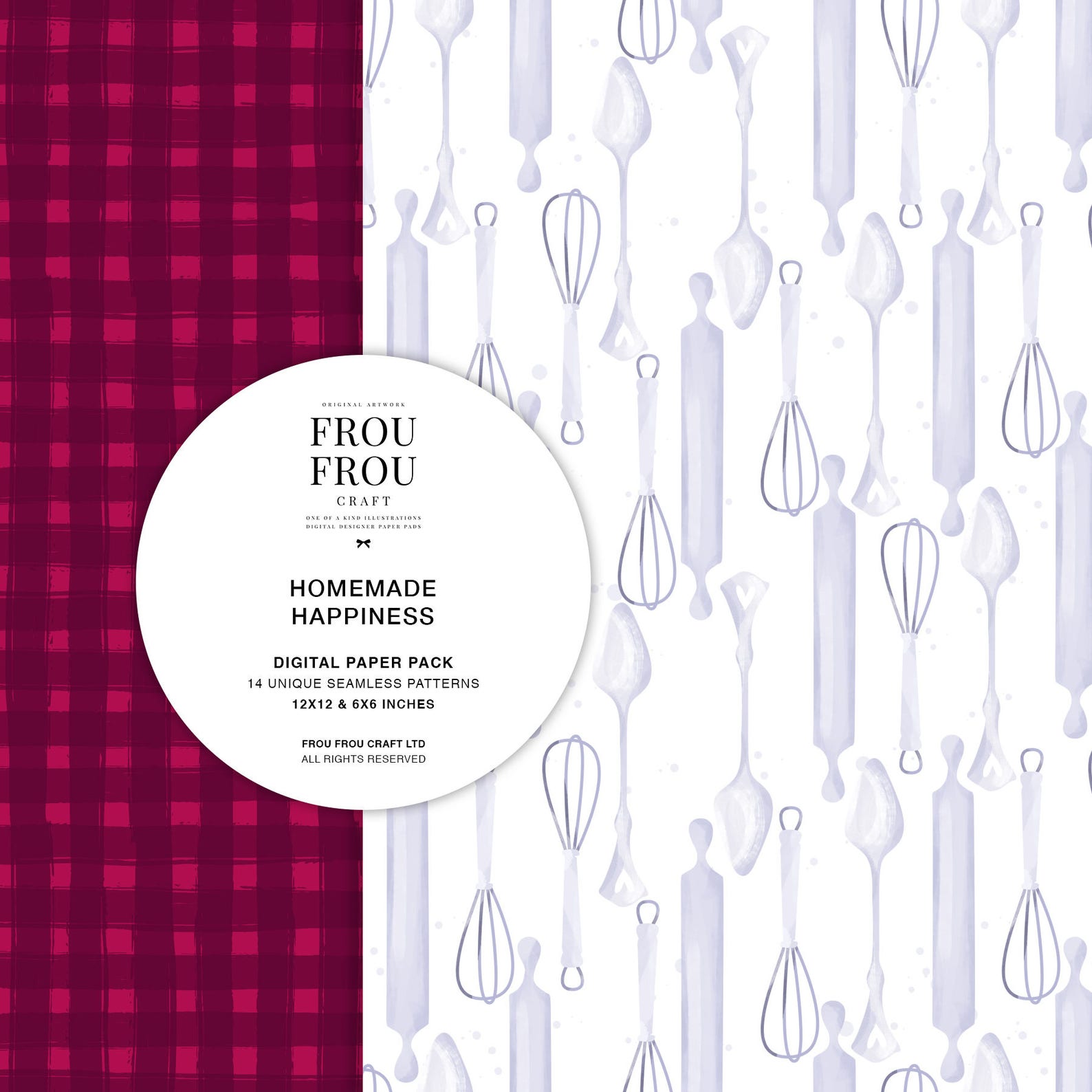 Bakery Paper Pack Kitchen Digital Paper Pack Cooking - Etsy
