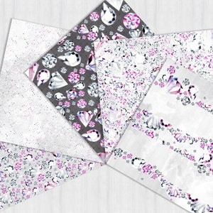 Diamong Digital Paper Pack, Bling Paper, Blog Digital, Crystals Gems ...