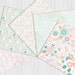 Cute Baby Digital Paper Pack, Coral Blue Nursery Digital Pack, Pastel ...