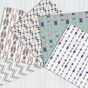 Aztec Digital Paper Pack Instant Download Seamless Patterns Tribal ...