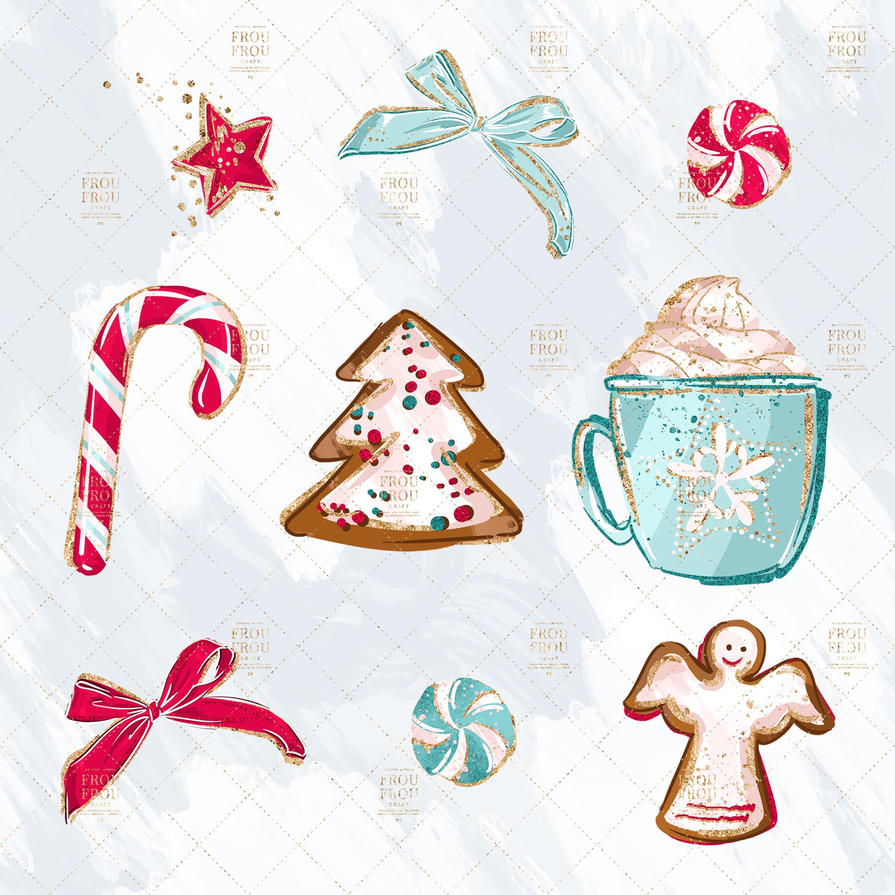 Gingerbread Cookies Clip Art Christmas Clipart Gingerbread Houses ...