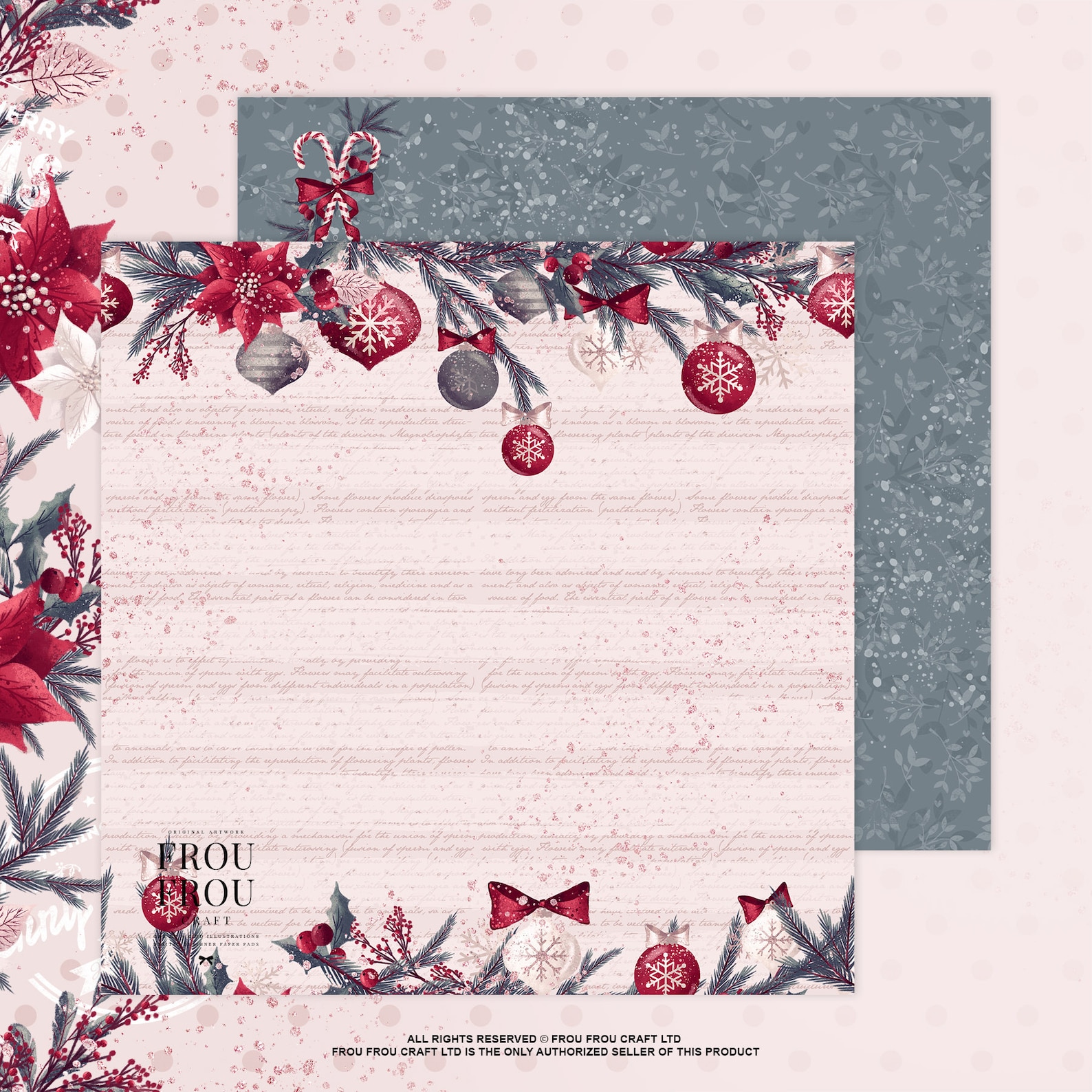 Christmas Paper Pack Winter Digital Paper Pack New Year - Etsy