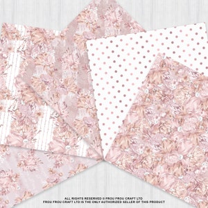 Wedding Paper Pack Bridal Designer Paper Pad Powder Wedding Flowers ...