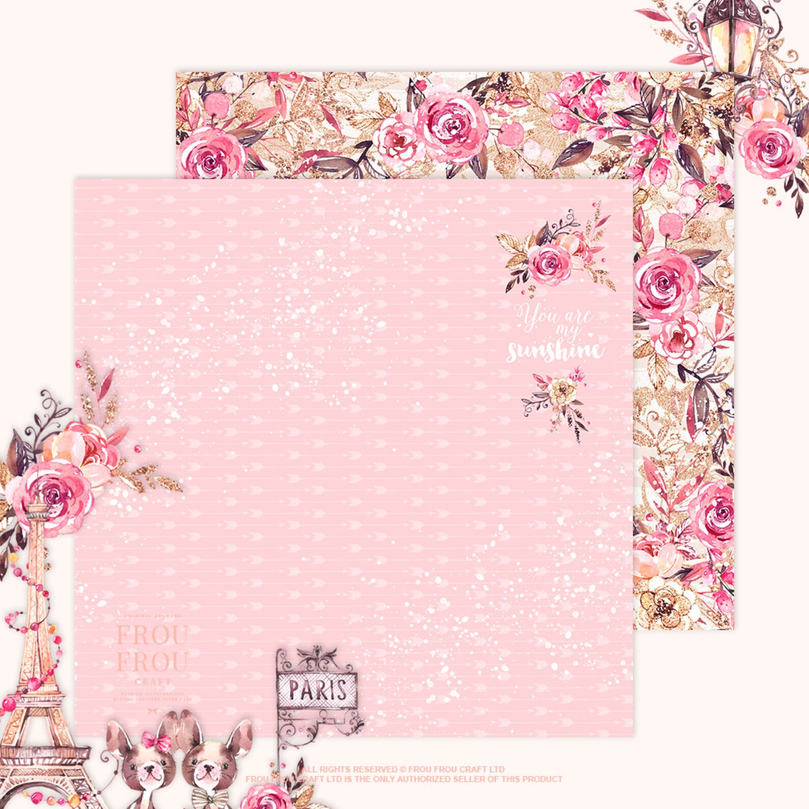 Paris Paper Pack Valentine Love Planner Stickers Cute Puppy - Etsy