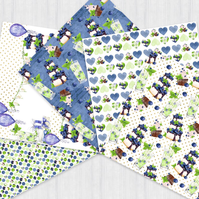 Birthday Paper Pack Happy Birthday Scrapbook Papers Party - Etsy