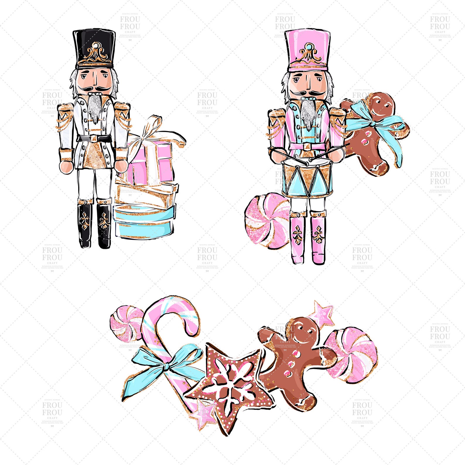 The Nutcracker Clipart, Cute Winter Christmas Clip Art, Fashion ...