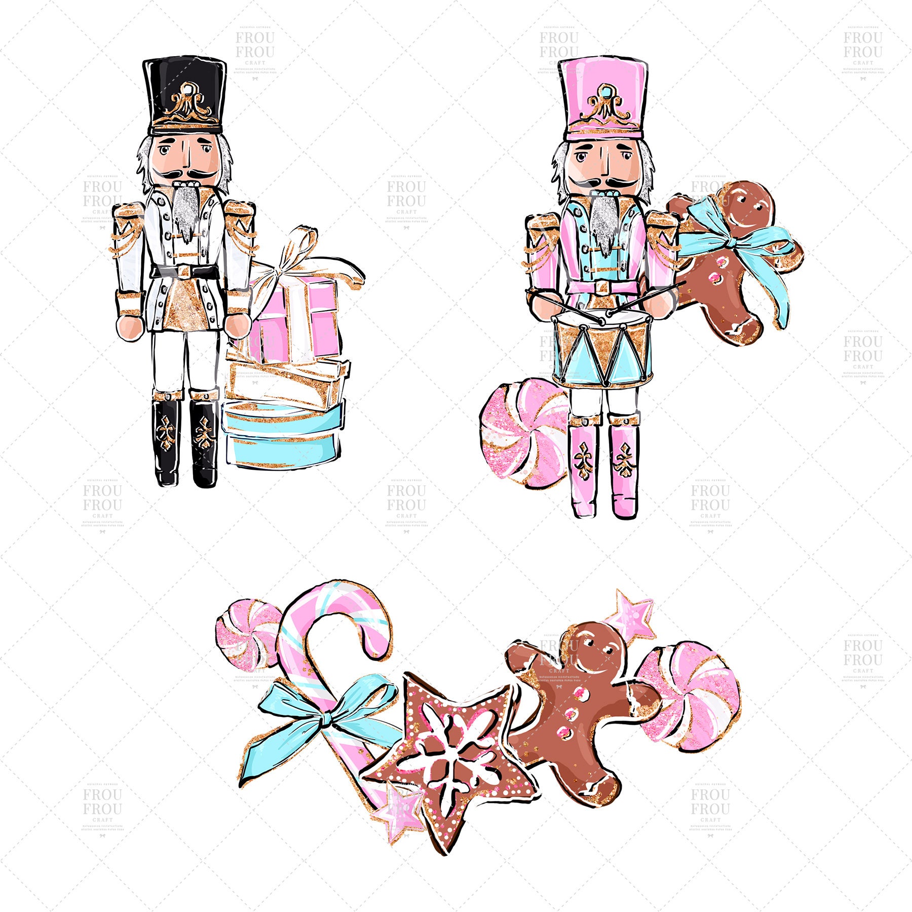 The Nutcracker Clipart, Cute Winter Christmas Clip Art, Fashion ...